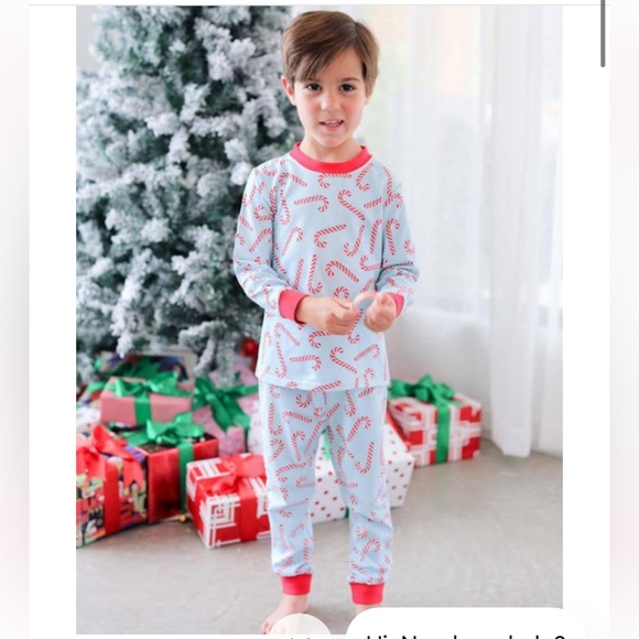 Cecil And Lou | Pajamas | Cecil And Lou Blue And Red Candy Cane Knit ...